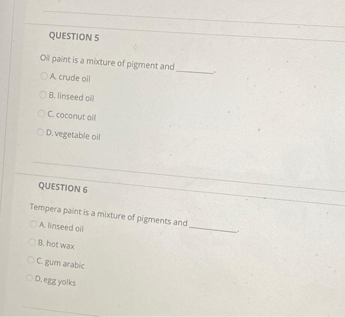 Solved QUESTION 1 Art in which the subject matter is often | Chegg.com
