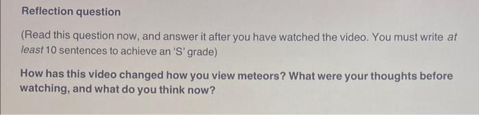 Solved Reflection question (Read this question now, and | Chegg.com