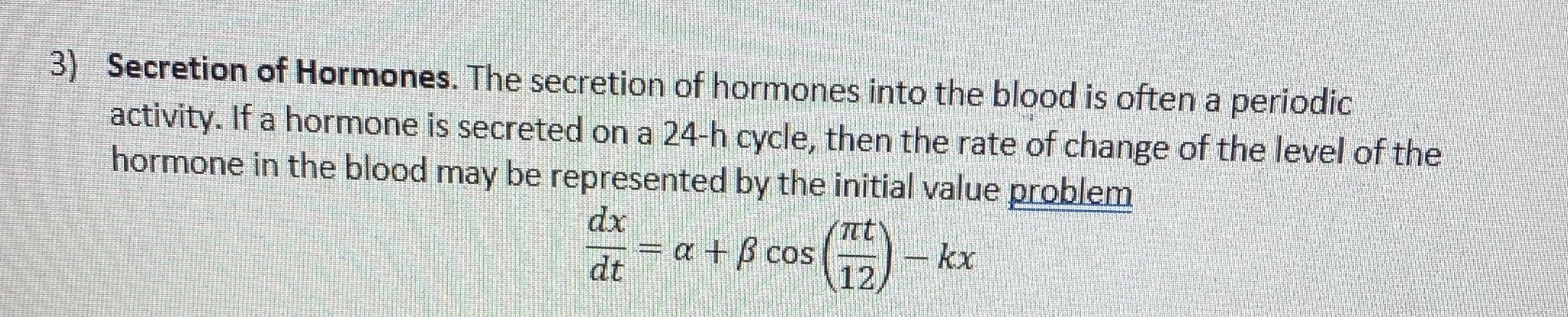 Solved Secretion of Hormones. The secretion of hormones into | Chegg.com Solved Secretion of Hormones. The secretion of hormones into | Chegg.com
