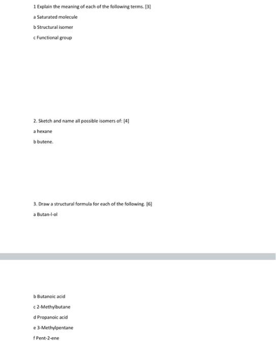 Solved 1 Explain the meaning of each of the following terms. | Chegg.com