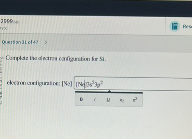 Solved -2999pts4700ResQuestion 31 ﻿of 47Complete the | Chegg.com