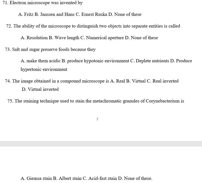 Solved A. Fritz B. Janssen and Hans C. Ernest Ruska D. None | Chegg.com