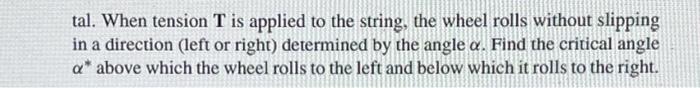 Solved 9.13 Consider a wheel of radius Rz, illustrated in | Chegg.com