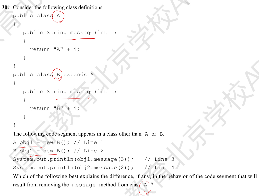 Solved Consider the following class definitions.public class | Chegg.com