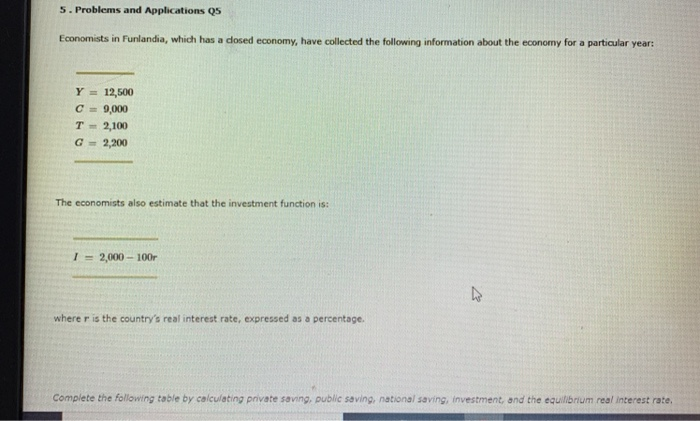 Solved 5. Problems and Applications Q5 Economists in | Chegg.com