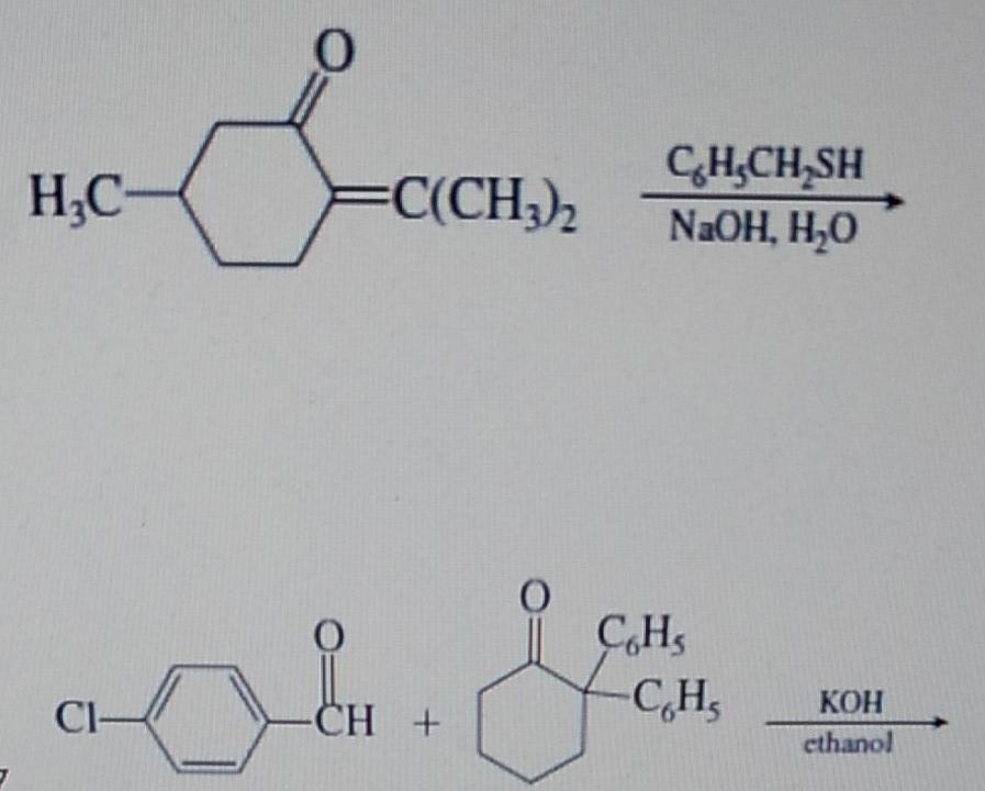 Solved O H2C =C(CH3)2 CH,CH SH NaOH, H2O O CH, CH, CI- -CH + | Chegg.com
