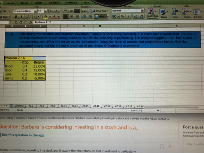 Solved Layout Tables Charts SmartArt Formulas Font Data | Chegg.com