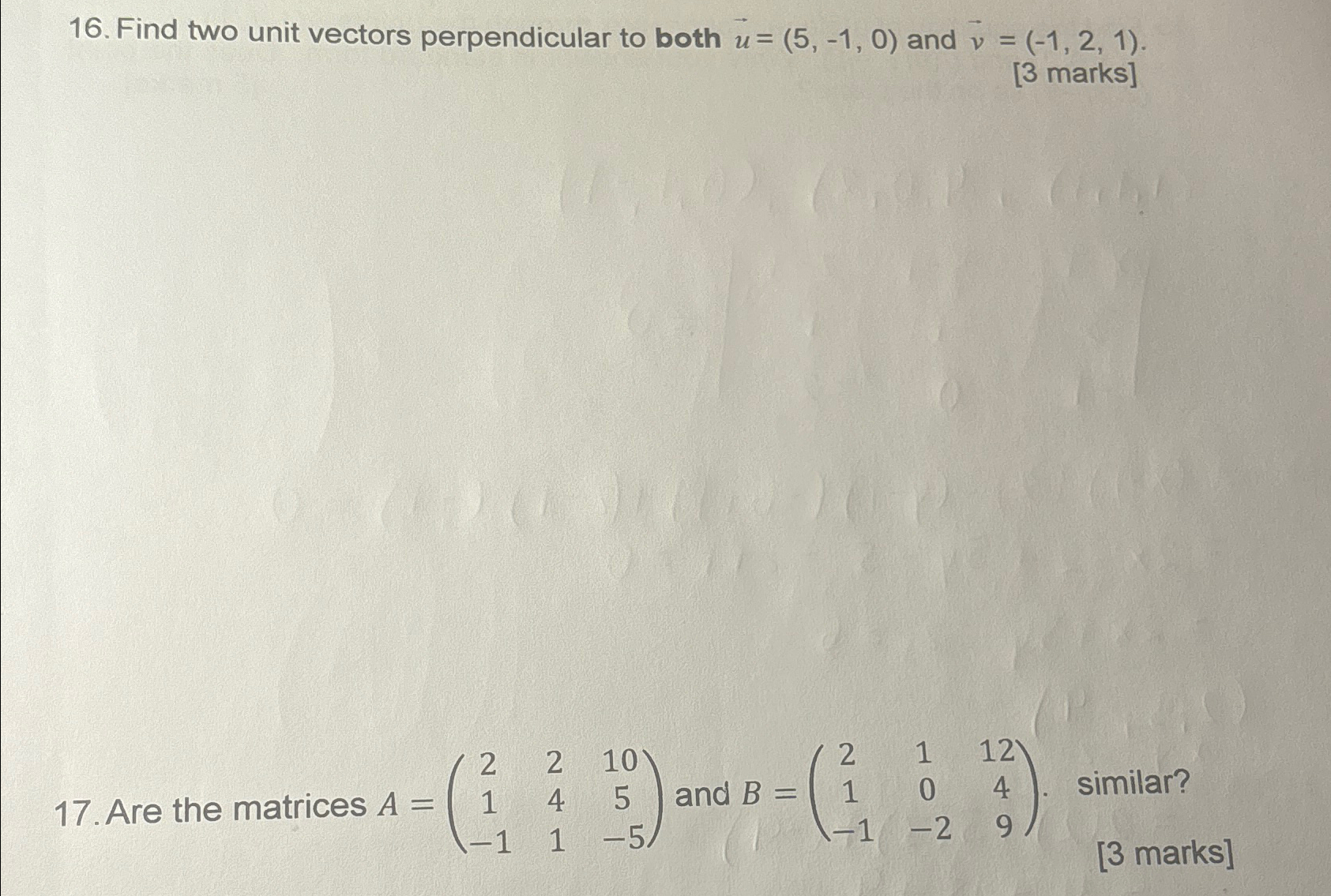 Solved Find two unit vectors perpendicular to both | Chegg.com
