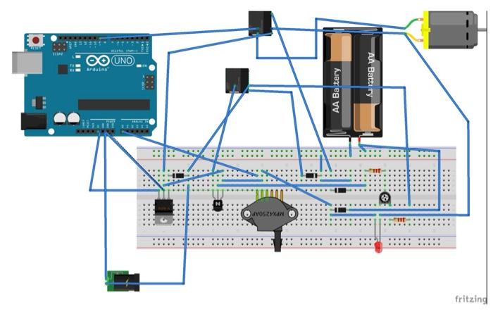 Solved O UNO Arduino AA Batery AA Battery MPX42 SOAP | Chegg.com