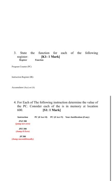 1. Consider program counter points to Instruction in | Chegg.com