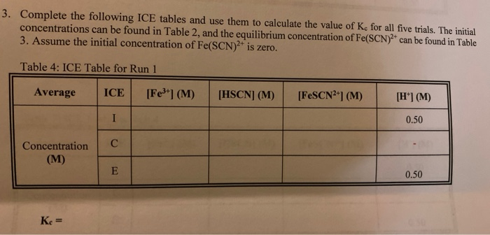 Solved 3. Complete the following ICE tables and use them to | Chegg.com