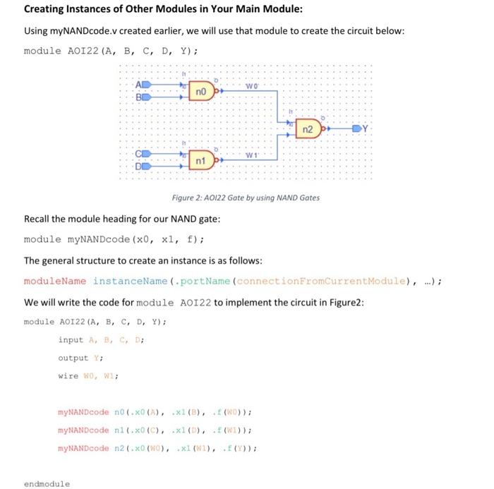 Solved Creating Instances of Other Modules in Your Main | Chegg.com