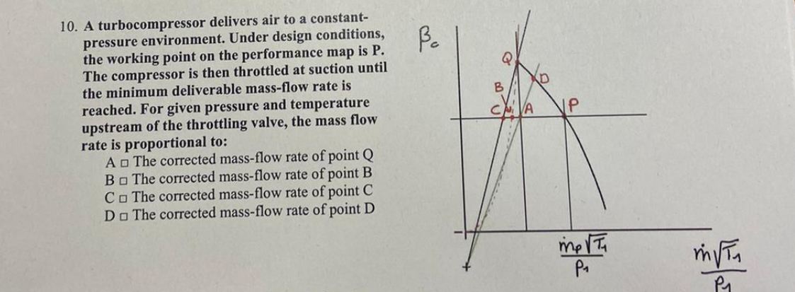 Solved A turbocompressor delivers air to a constantpressure | Chegg.com