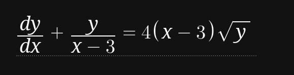 Solved dxdy+x−3y=4(x−3)y | Chegg.com