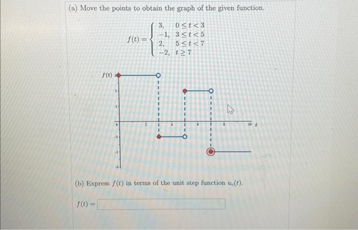 Solved (a) Move the points to obtain the graph of the given | Chegg.com