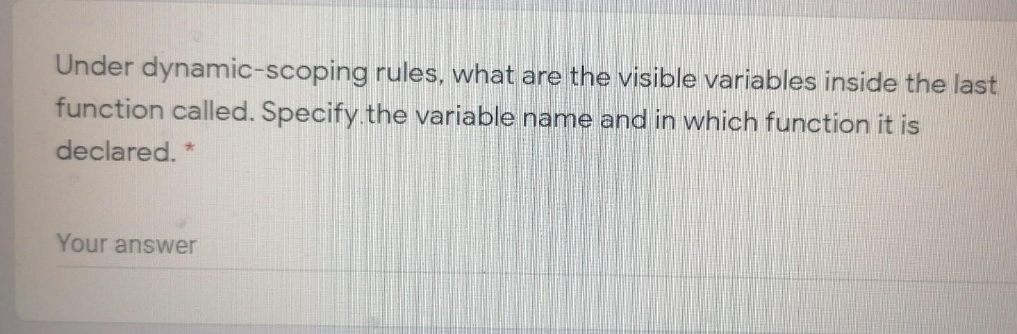 Solved // main program var a, b, c; Function funl() { var b, | Chegg.com