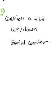 Solved Design a ubit up/down Serial counter | Chegg.com