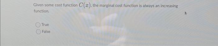 Solved Consider the cost function C(x)=3000+4x−0.0003x2, | Chegg.com