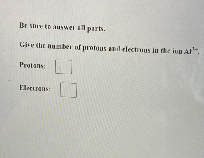 Solved Be sure to answer all parts. Give the number of | Chegg.com