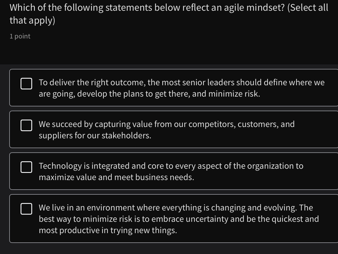 Solved Which of the following statements below reflect an | Chegg.com