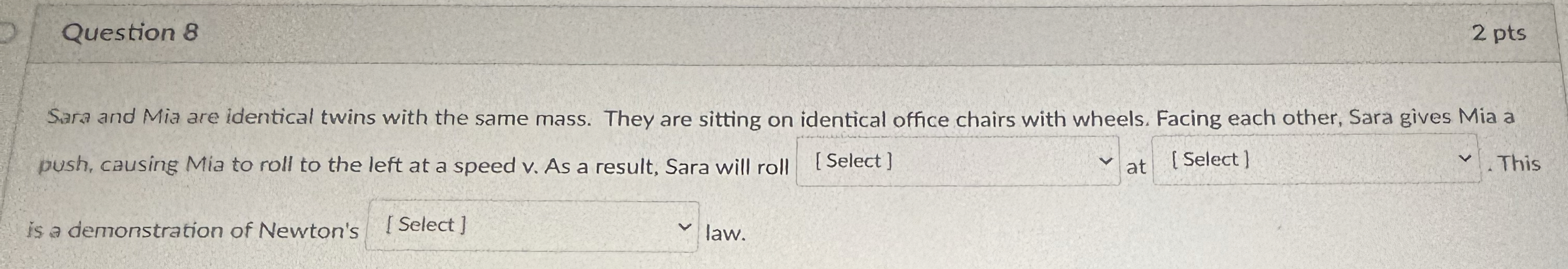 Solved Question 82 ﻿ptsSara and Mia are identical twins with | Chegg.com