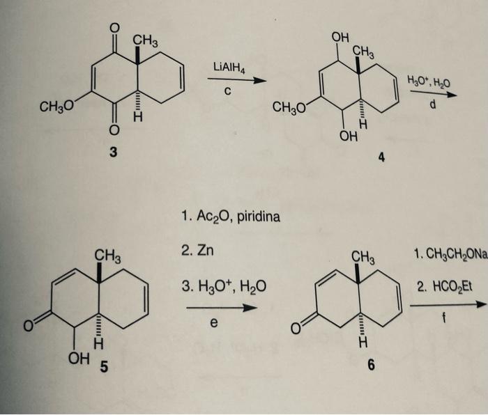 Solved CH3 OH CH3 LiAIHA с H20*, H20 d CH301 CH301 I Id O OH | Chegg.com