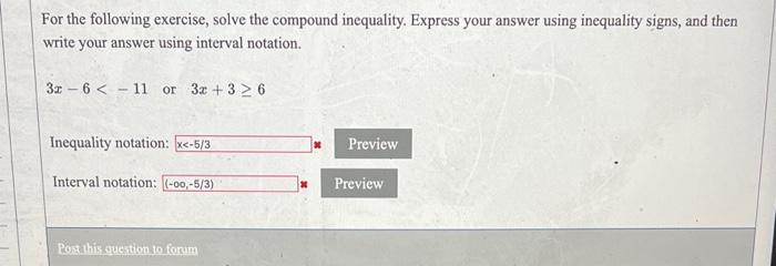 Solved For the following exercise, solve the compound | Chegg.com