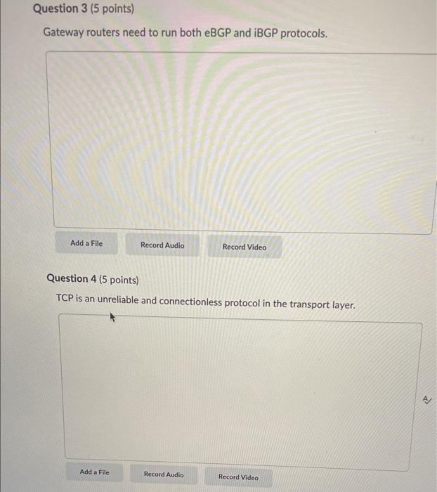 Solved Gateway routers need to run both eBGP and iBGP | Chegg.com