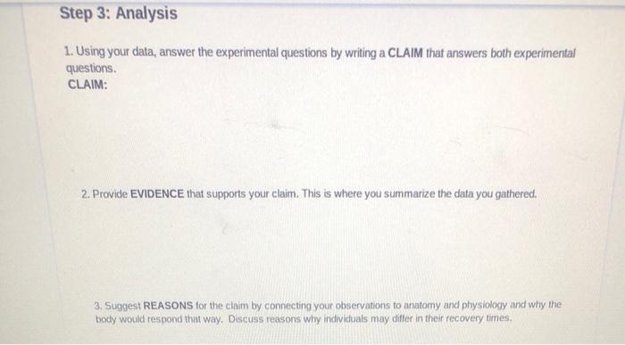 Solved Investigation: How Does Exercise Affect Heart Rate? | Chegg.com