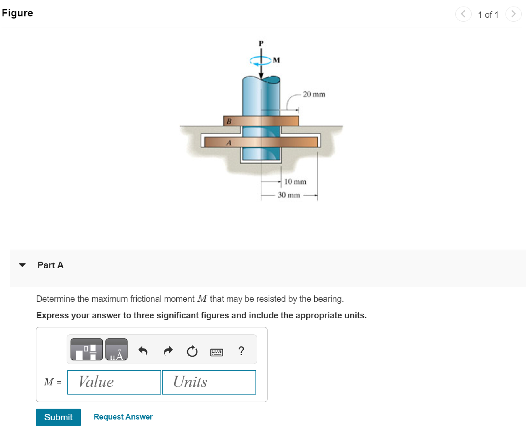 Figurepart Adetermine The Maximum Frictional Moment M