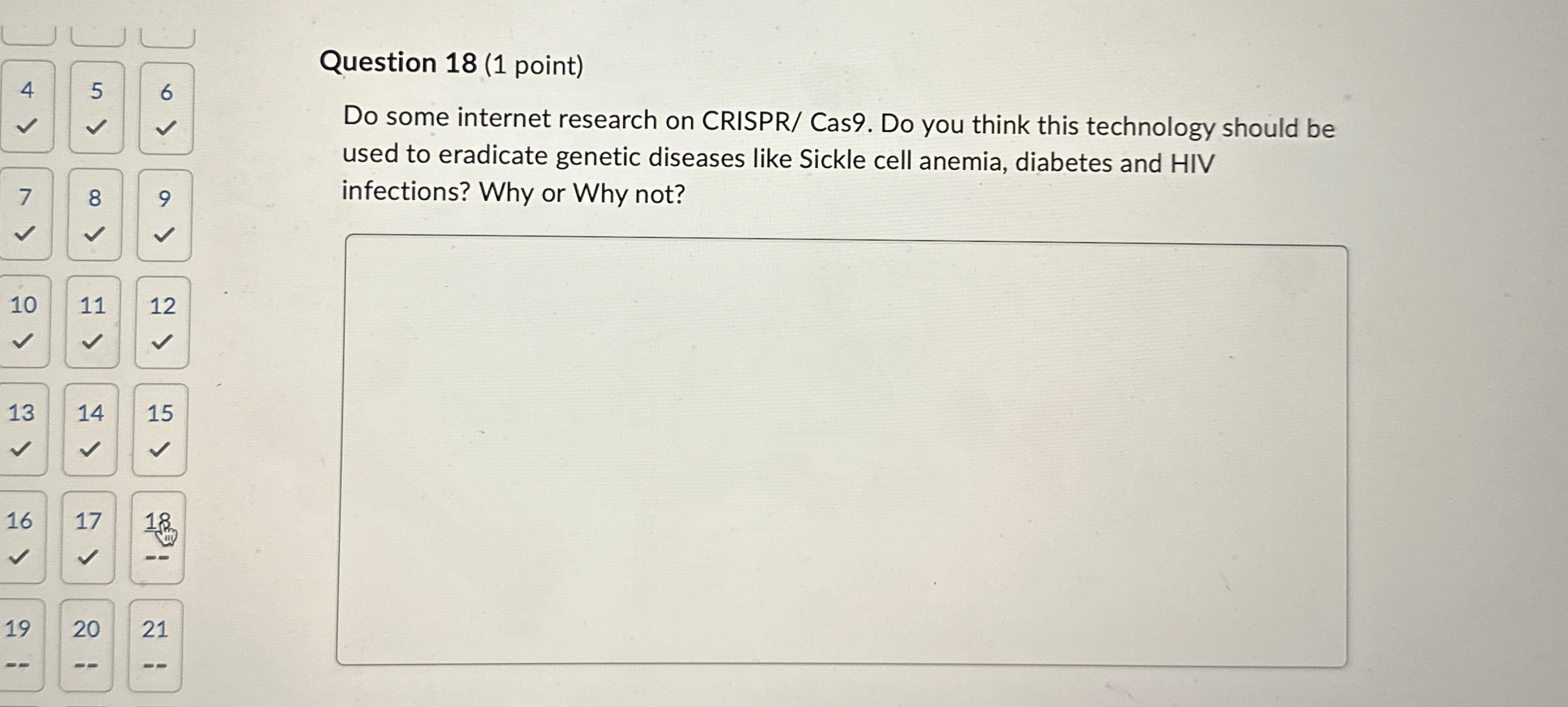 Solved Question 18 (1 ﻿point)Do some internet research on | Chegg.com