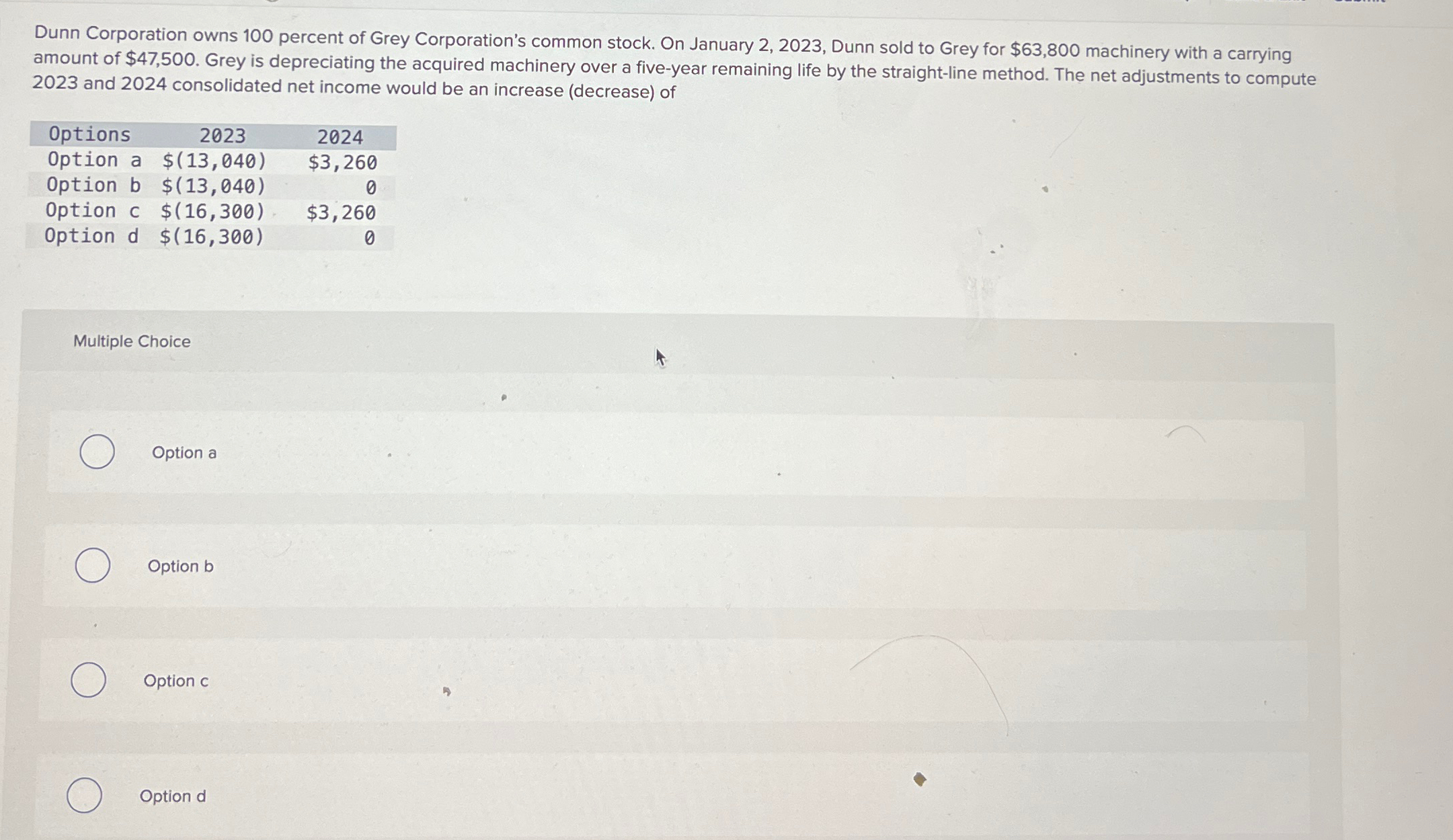 Solved Dunn Corporation owns 100 ﻿percent of Grey | Chegg.com