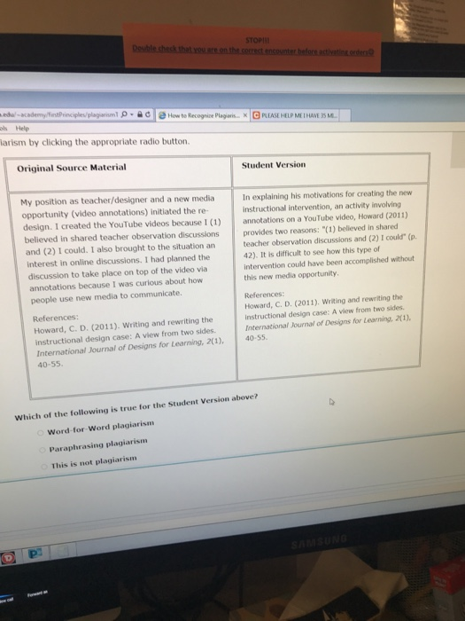 Solved STOP Double check that you are on the correct | Chegg.com