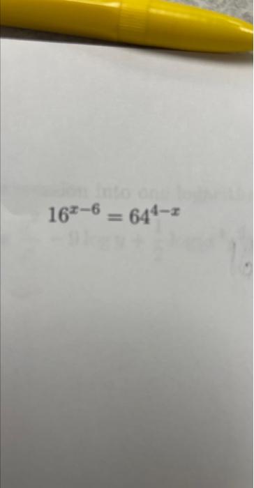 Solved 16x−6=644−x | Chegg.com