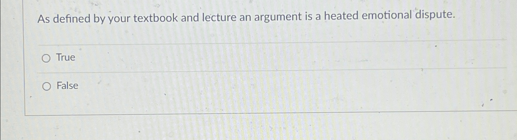 Solved As defined by your textbook and lecture an argument | Chegg.com