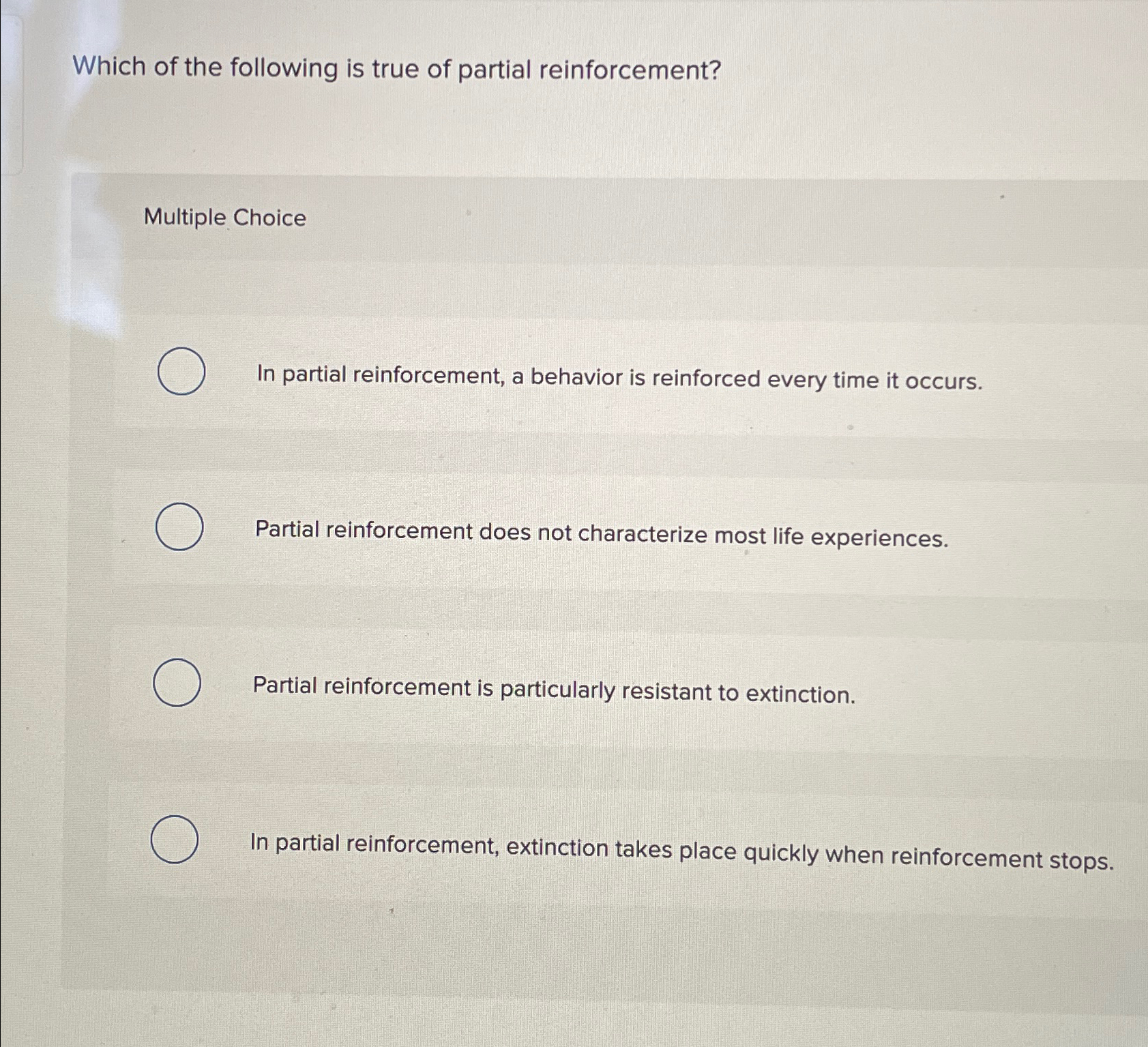 Solved Which of the following is true of partial | Chegg.com