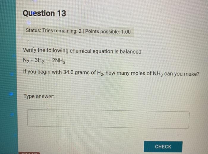 Solved Question 12 Status: Tries remaining: 21 Points | Chegg.com