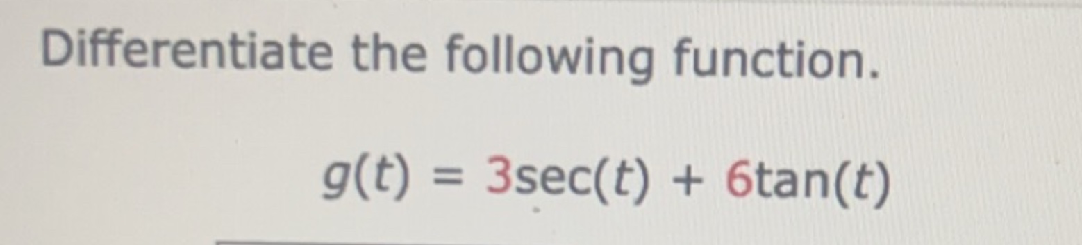 Solved Differentiate the following | Chegg.com