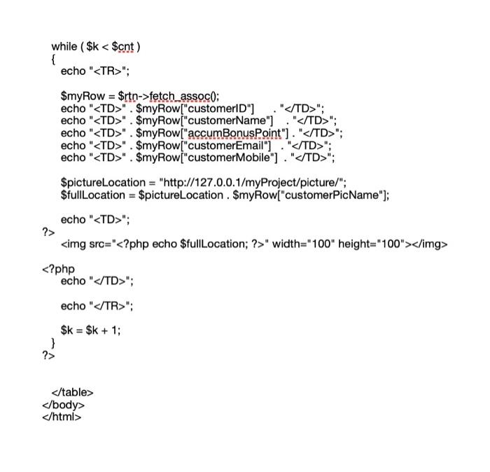 Solved Database tables Customer table BankAccount table | Chegg.com
