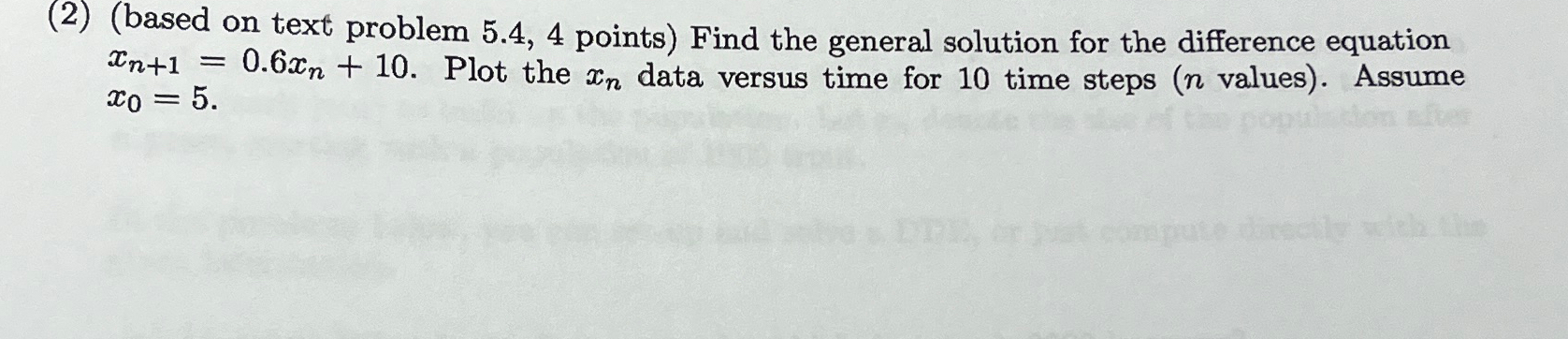 Solved (2) (based on text problem 5.4, 4 ﻿points) ﻿Find the | Chegg.com