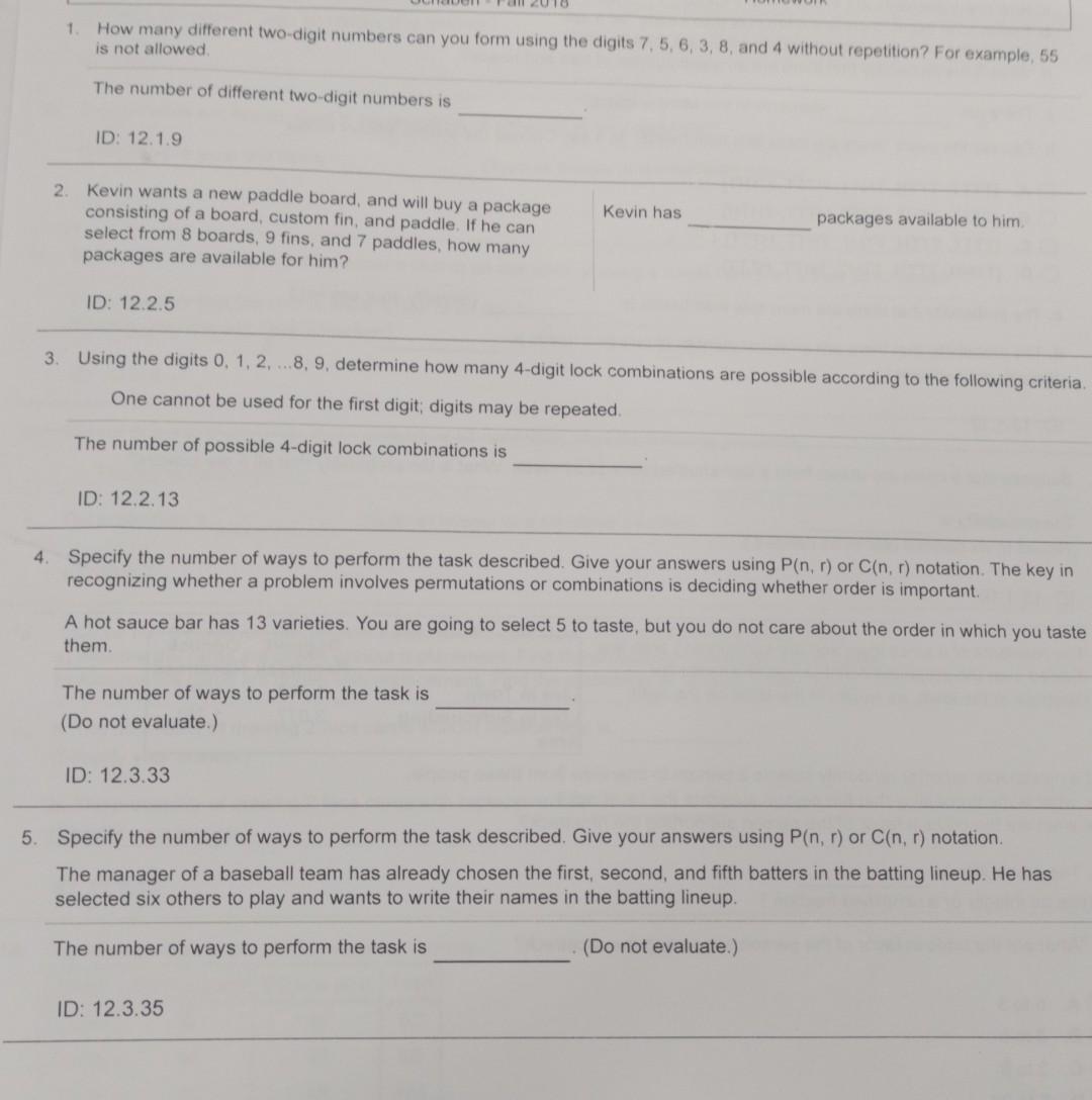 Solved 1. How many different two-digit numbers can you form | Chegg.com