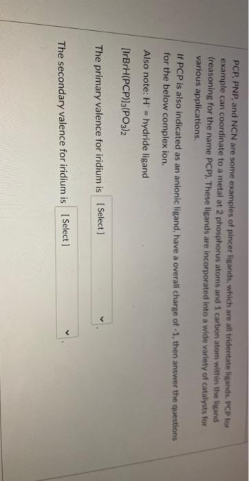 Solved PCP, PNP, and NCN are some examples of pincer | Chegg.com