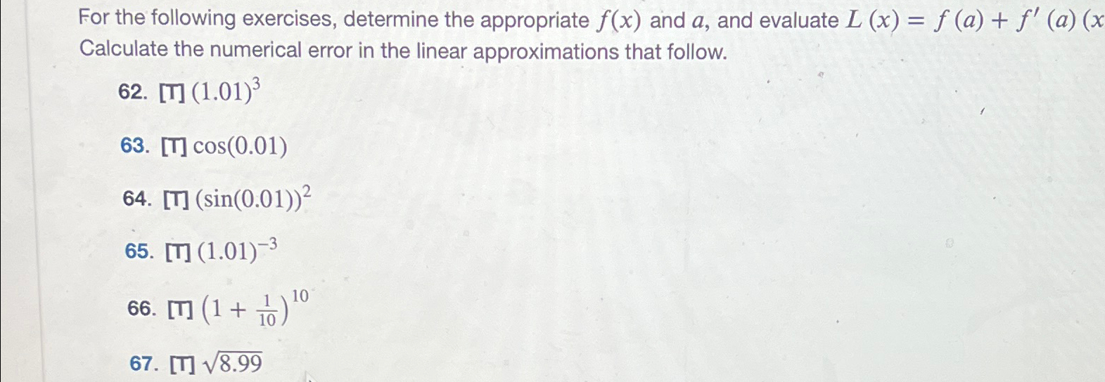 Solved For the following exercises, determine the | Chegg.com