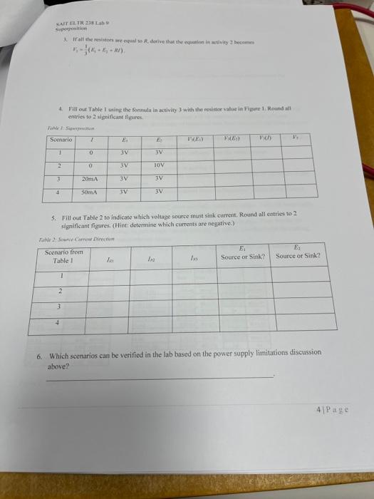 Solved VF=31(F3+F2+RI) 4; Fill out Table 1 using the | Chegg.com