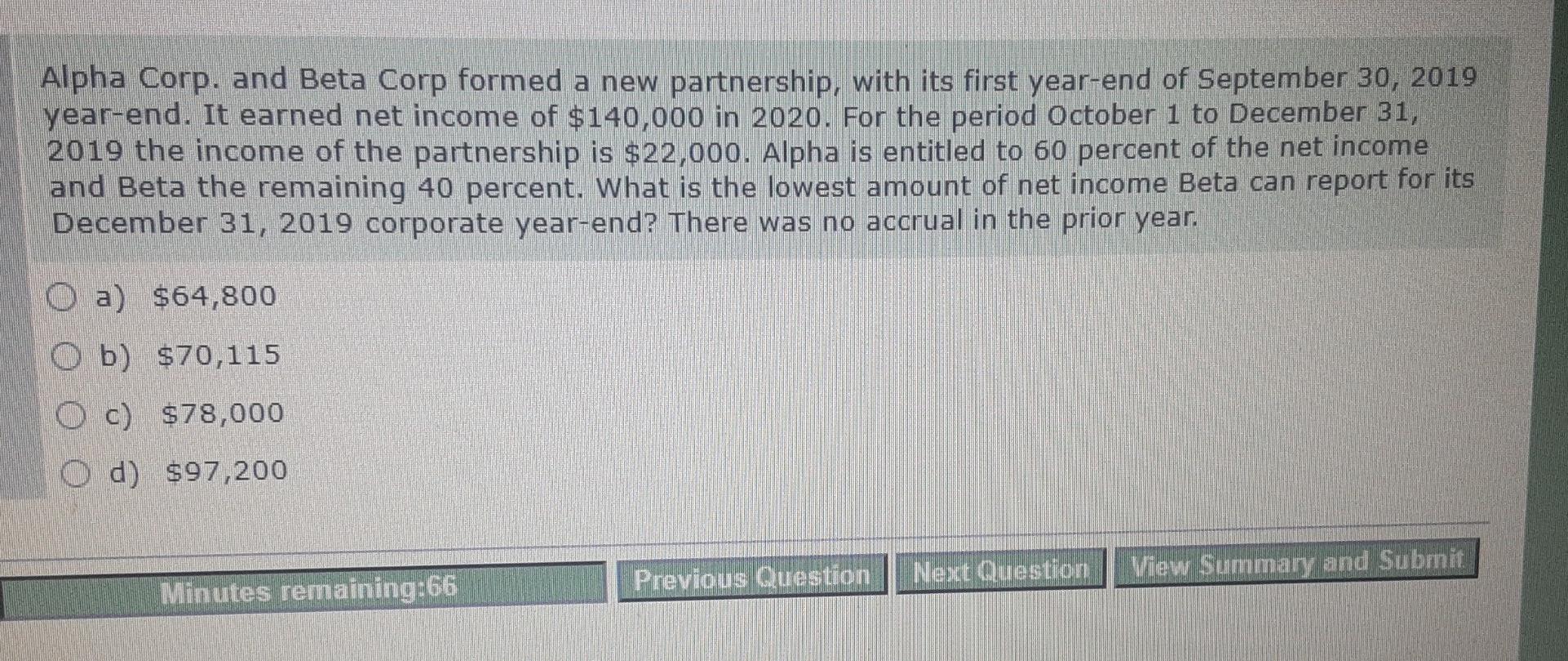 Solved Alpha Corp. and Beta Corp formed a new partnership, | Chegg.com
