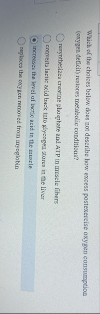 Solved Which of the choices below does not describe how | Chegg.com