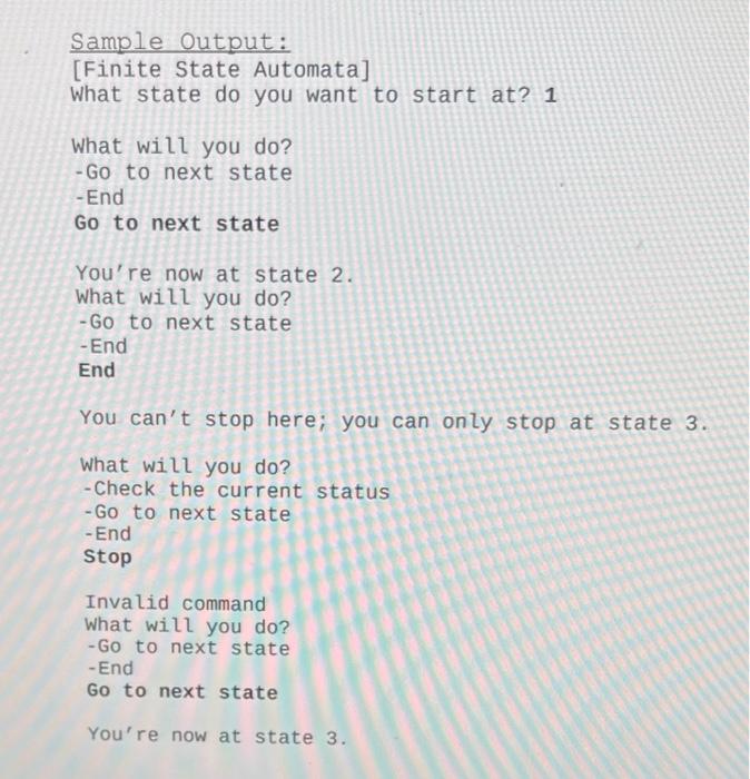 Solved Assignment 7A: Finite State Automata. In computer | Chegg.com