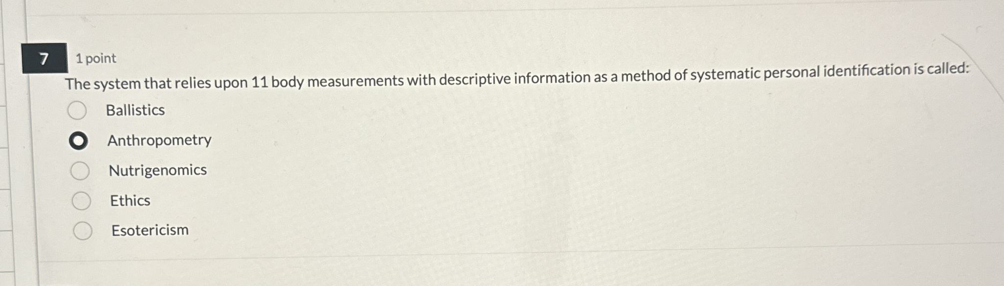 Solved 71 ﻿pointThe system that relies upon 11 ﻿body | Chegg.com