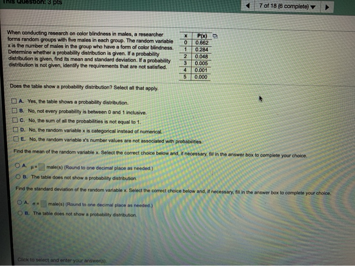 Solved Inis Quesuon: 3 pts 7 of 18 (6 complete) When | Chegg.com Solved Inis Quesuon: 3 pts 7 of 18 (6 complete) When | Chegg.com