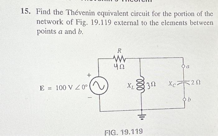 Solved 5. Find the Thévenin equivalent circuit for the | Chegg.com